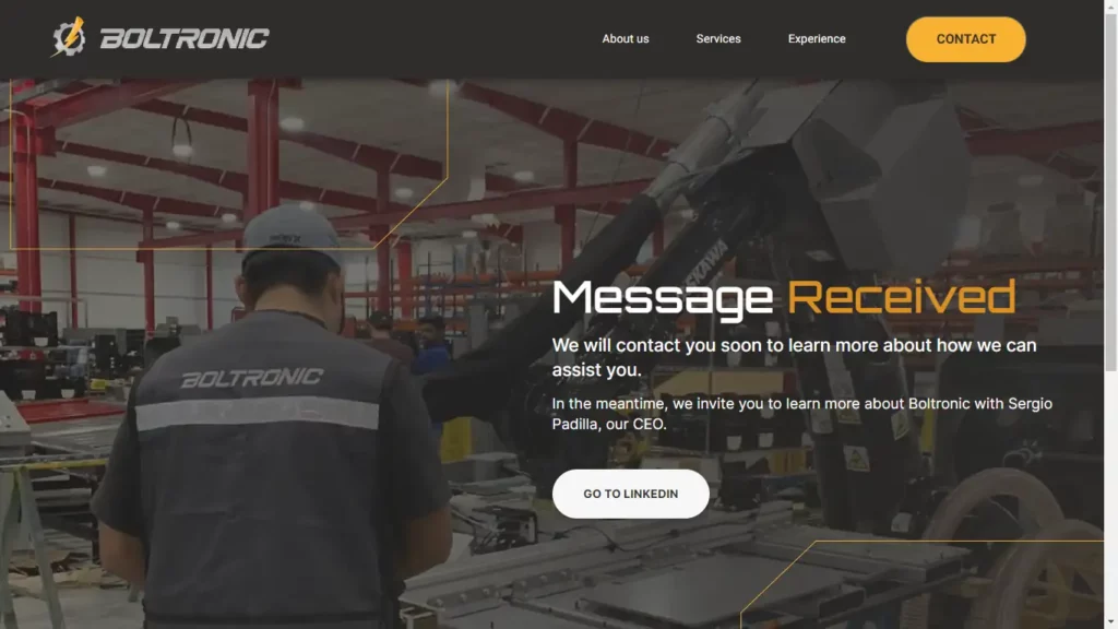 Boltronic | Creación One-Page